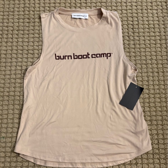 Burn Boot Camp | Tops | Burn Boot Camp Beige Tank Top | Poshmark